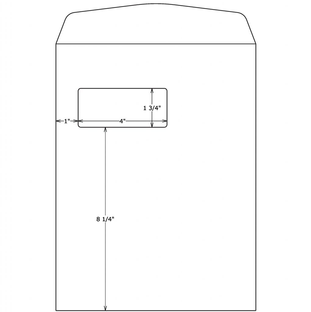 10 Window Envelope Template