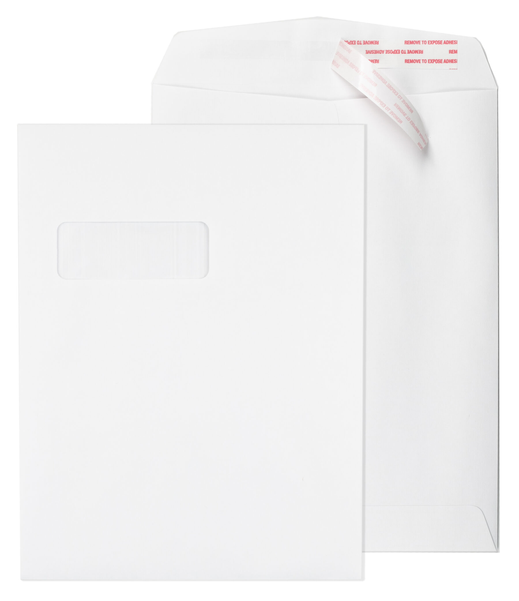 9 x 12 Open End Window Envelope Zip Stick - The Envelope Company